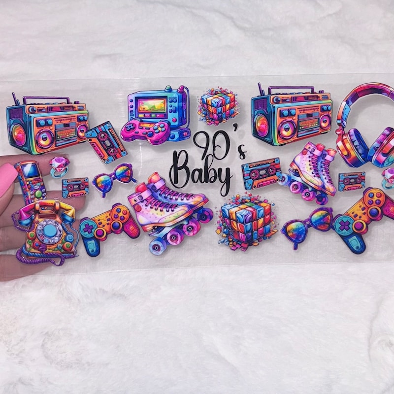 90s Cup Wraps Uv Dtf - Etsy