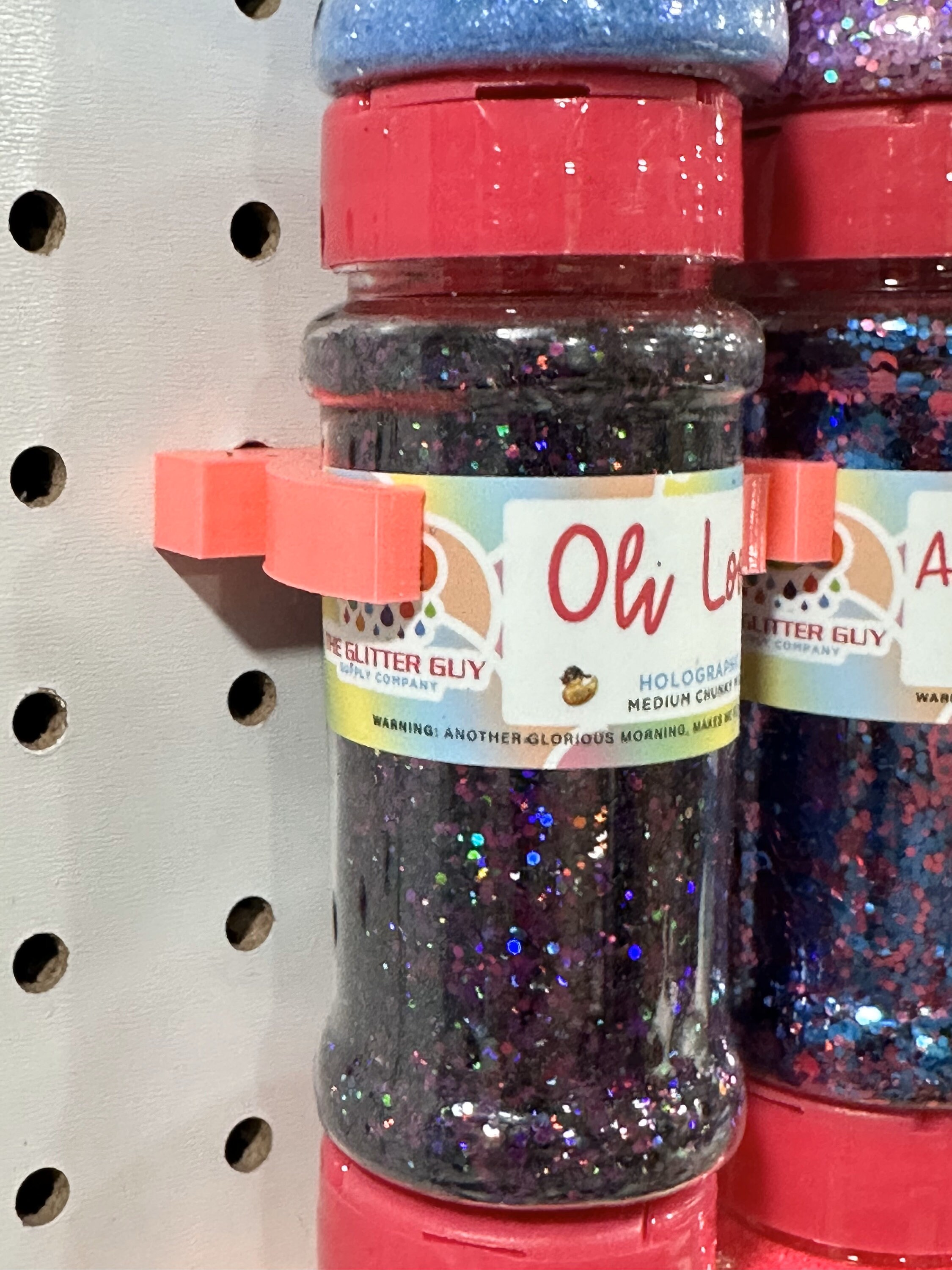 Pegboard Glitter Clips - Etsy