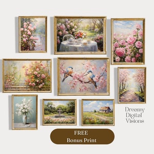 Spring Gallery Wall Art Set of 9, Spring Prints, Spring Farmhouse ...