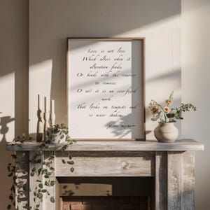 Love is Not Love Shakespeare Love Valentines Quote, Romantic Valentine ...