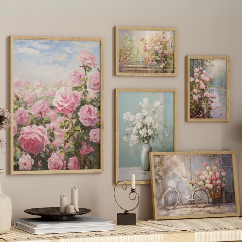 Spring Gallery Wall Art Set of 9, Spring Prints, Spring Farmhouse ...