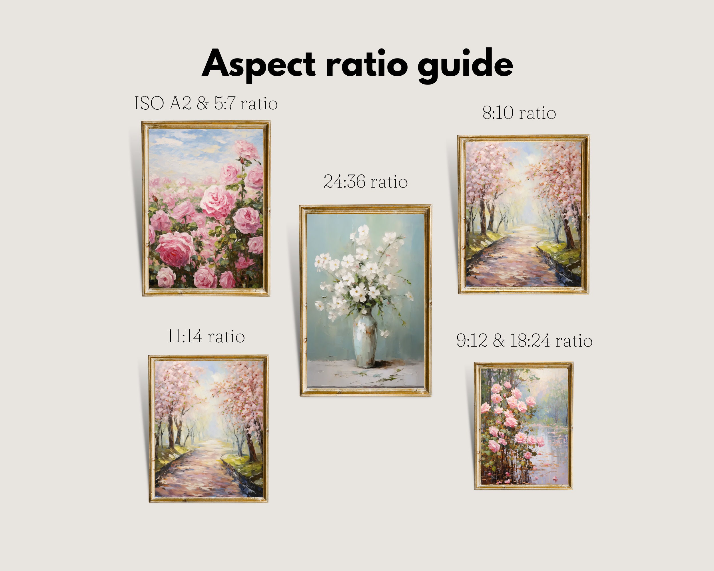 Spring Gallery Wall Art Set of 9, Spring Prints, Spring Farmhouse ...
