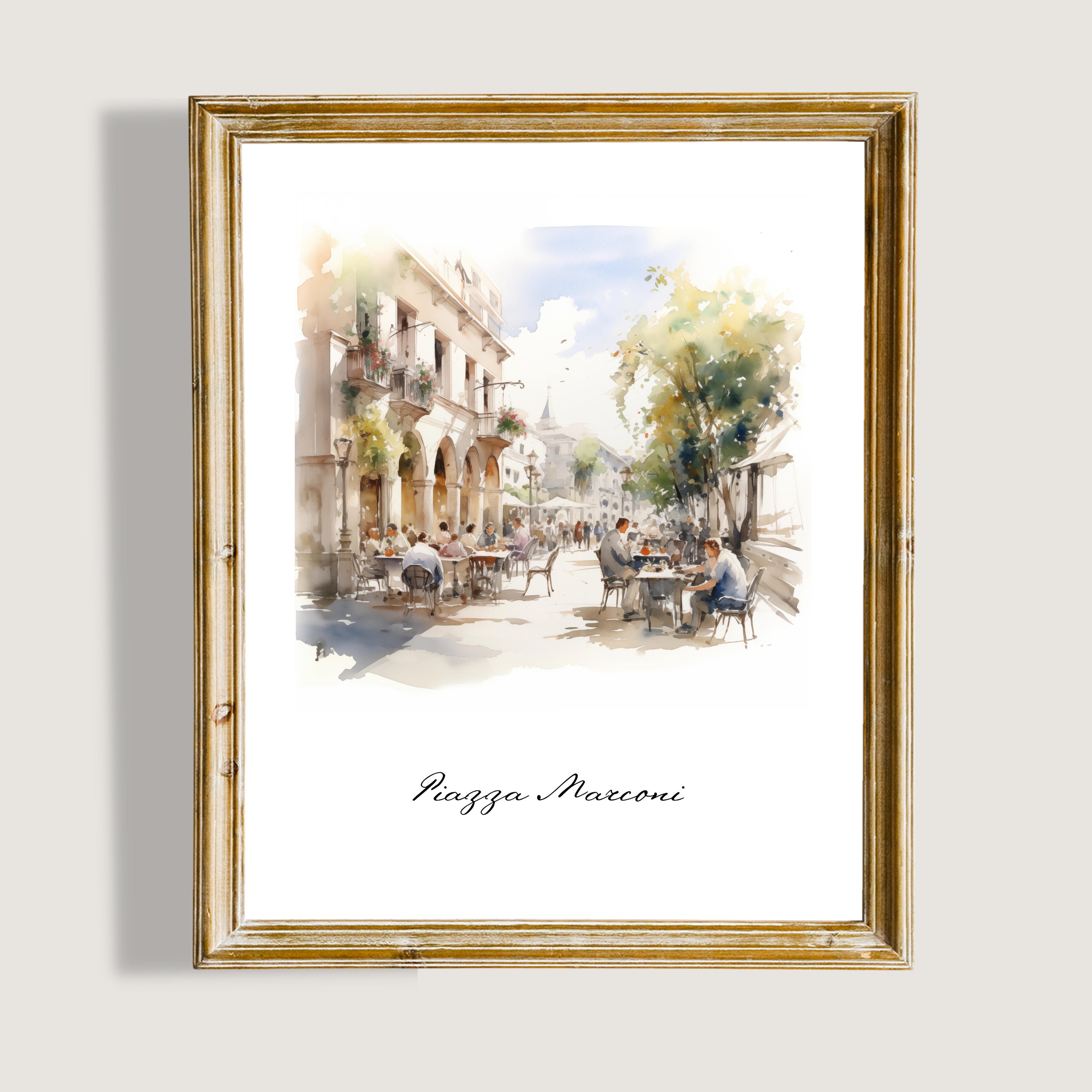 Italian Scenery Prints Set of 4, Italy Wall Art, Italian Prints, Italy ...