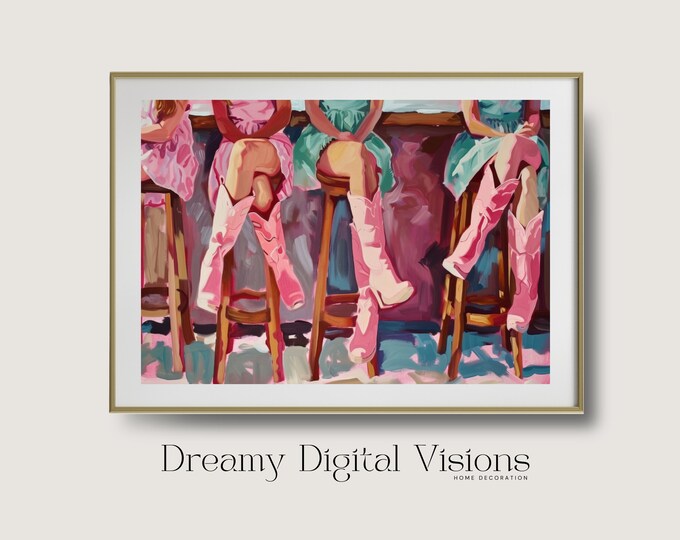 Pastel Sunset Print Blush Pink Coastal Beach Preppy Ocean Painting ...