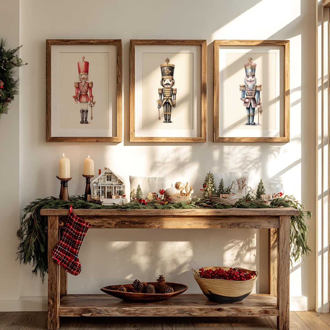 Set of 6 Classic Nutcracker Christmas Prints, Traditional Christmas ...