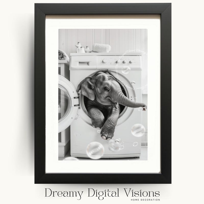 Laundry Elephant - Etsy UK