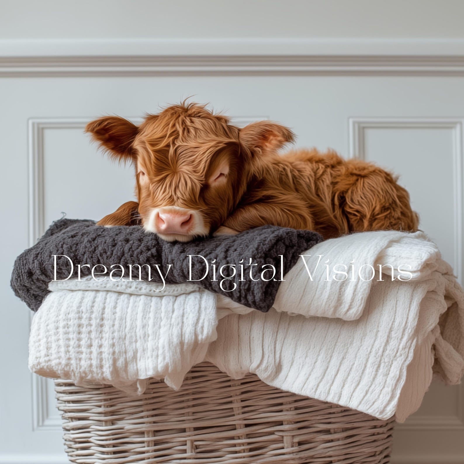 Baby Highland Cows Laundry Room Prints Set of 3, Animal Laundry Prints ...