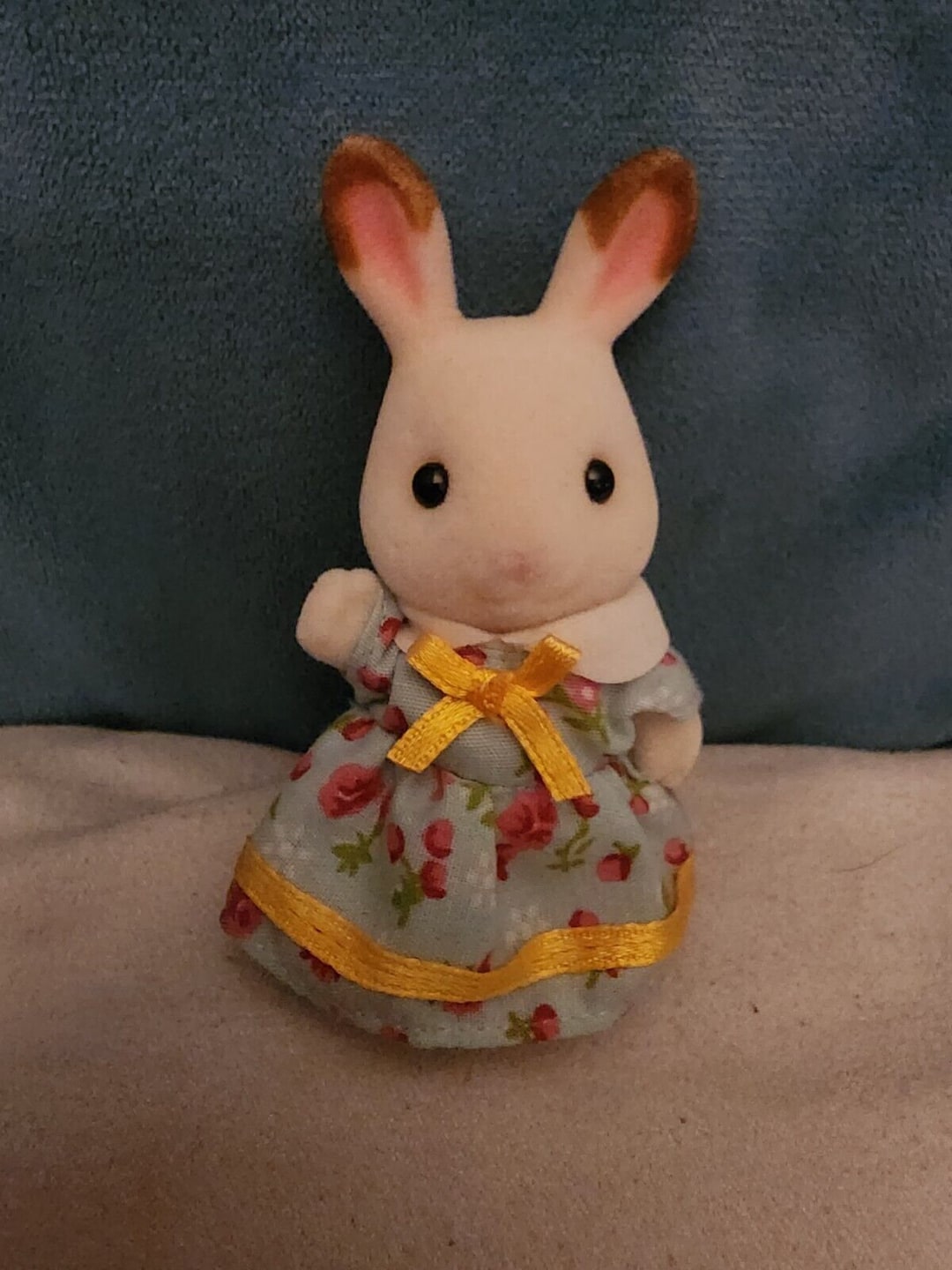 VINTAGE Calico Critters Sylvanian Rabbit BUNNY Doll House Toy Figurine ...
