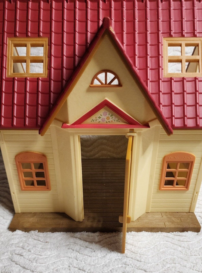 Vintage Sylvanian CALICO CRITTERS Cozy Cottage Retired 2-story ...