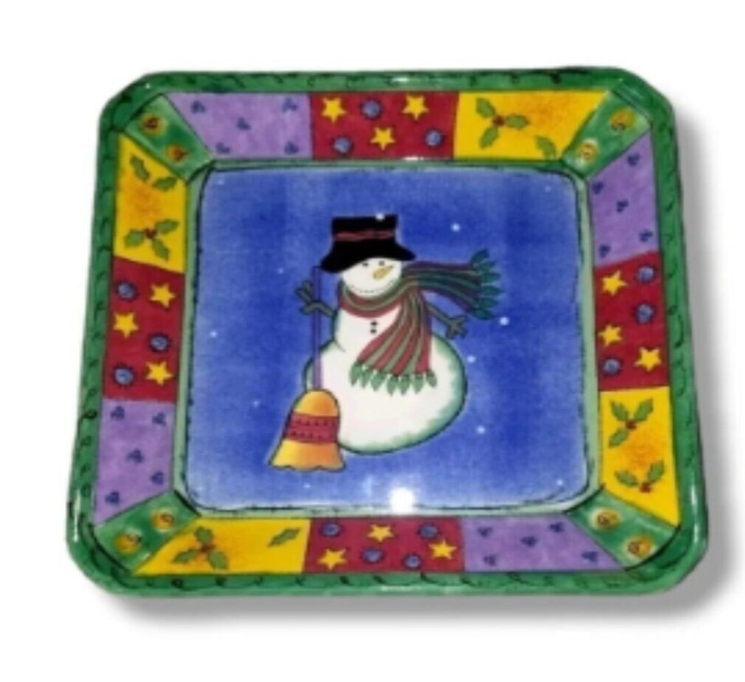 New SANGO Sweet Shoppe Christmas PLATTER Plate Candy Dish #0996-97 Nib ...