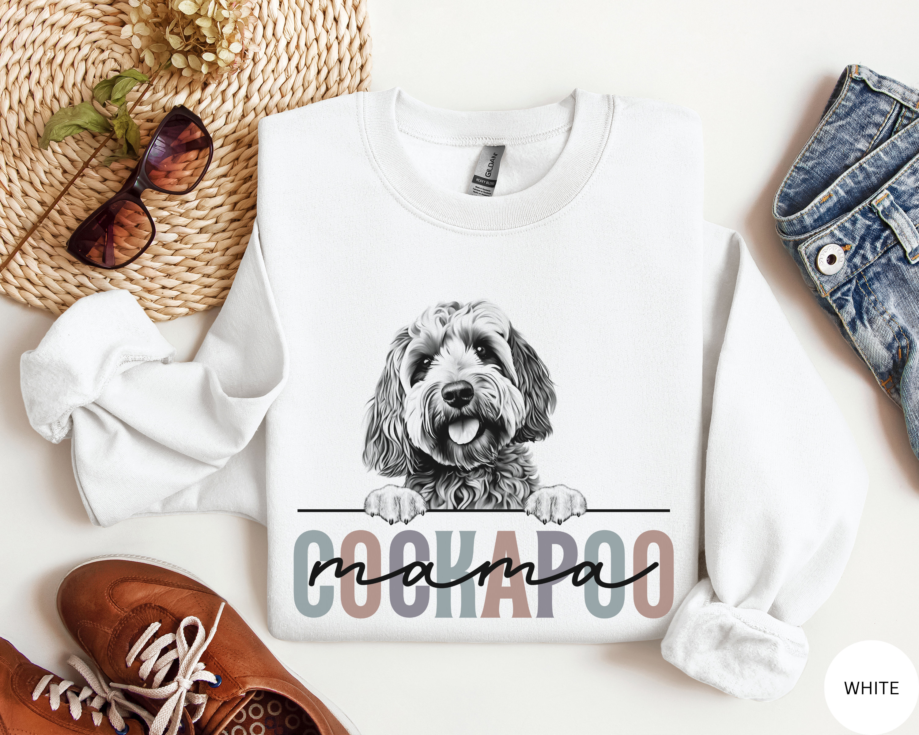 Cockapoo Dog Mom Sweatshirt, Cokapoo Lover Gift, Cockapoo Mama Shirt ...