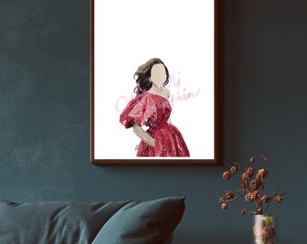 Kate Middleton Crowned as Queen in Formal Dresses Set of 4 Digital ...