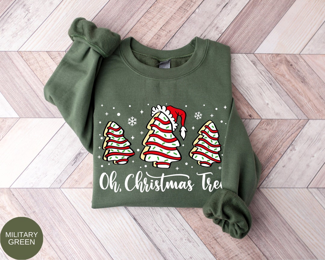 Oh Christmas Tree Shirt, Christmas Cake Sweatshirt, Christmas Cute ...