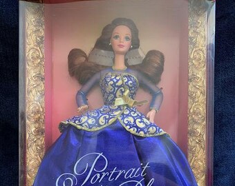 Portrait in Blue Barbie - Etsy