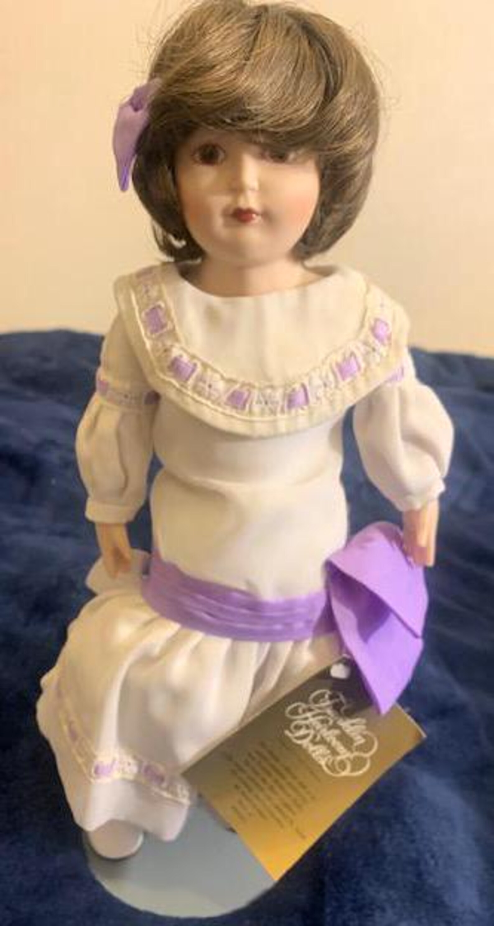 Franklin Heirloom Porcelain Allison Doll - Etsy