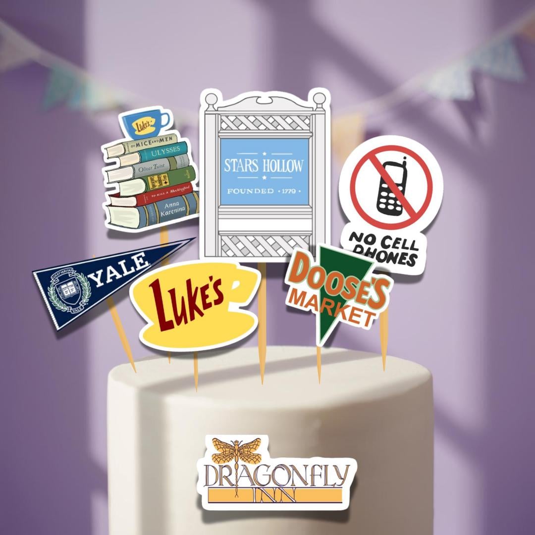 Gilmore Girls Cake Topper – Printable DIY Digital File, Birthday Party ...