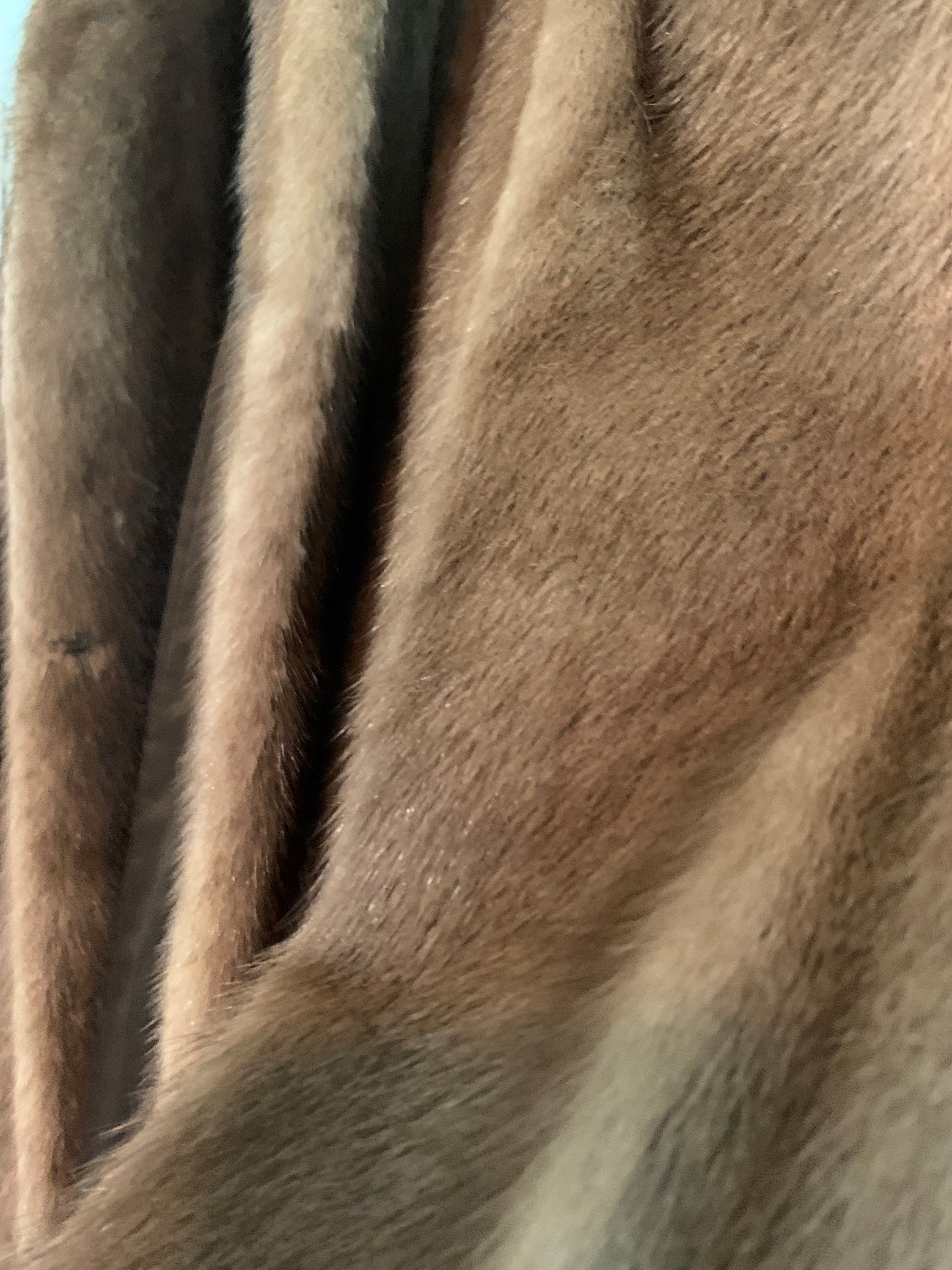 Vintage Mink Fur Coat, Light Brown Fur Coat With Storage Bag - Etsy