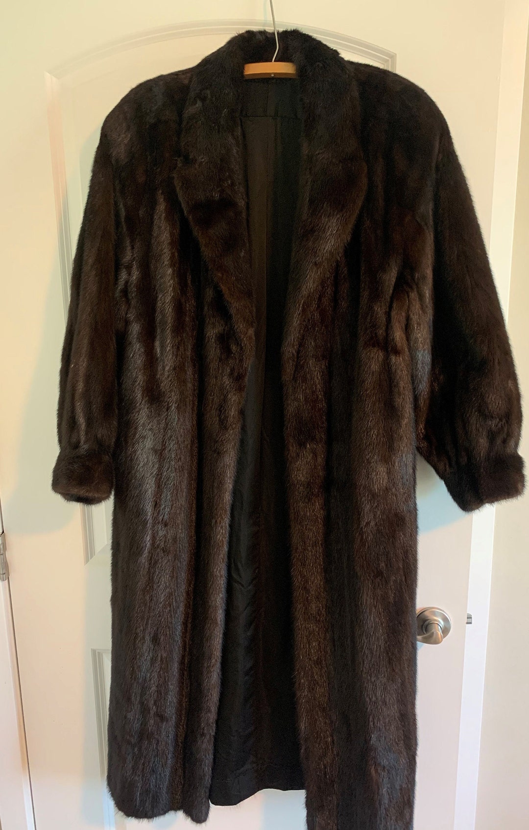 Mahogany Mink Fur Coat, Real Vintage Mink Fur Coat With Storage Bag - Etsy