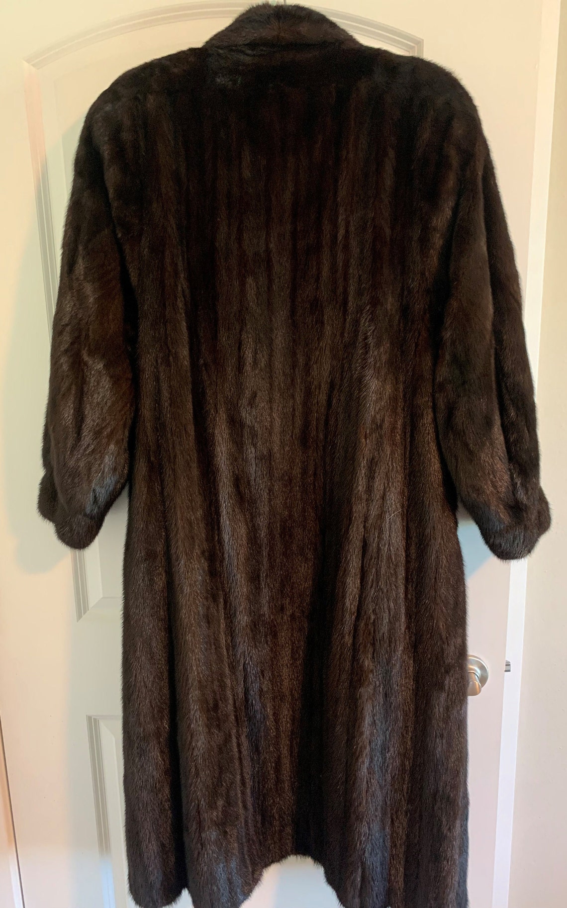 Mahogany Mink Fur Coat, Real Vintage Mink Fur Coat With Storage Bag - Etsy