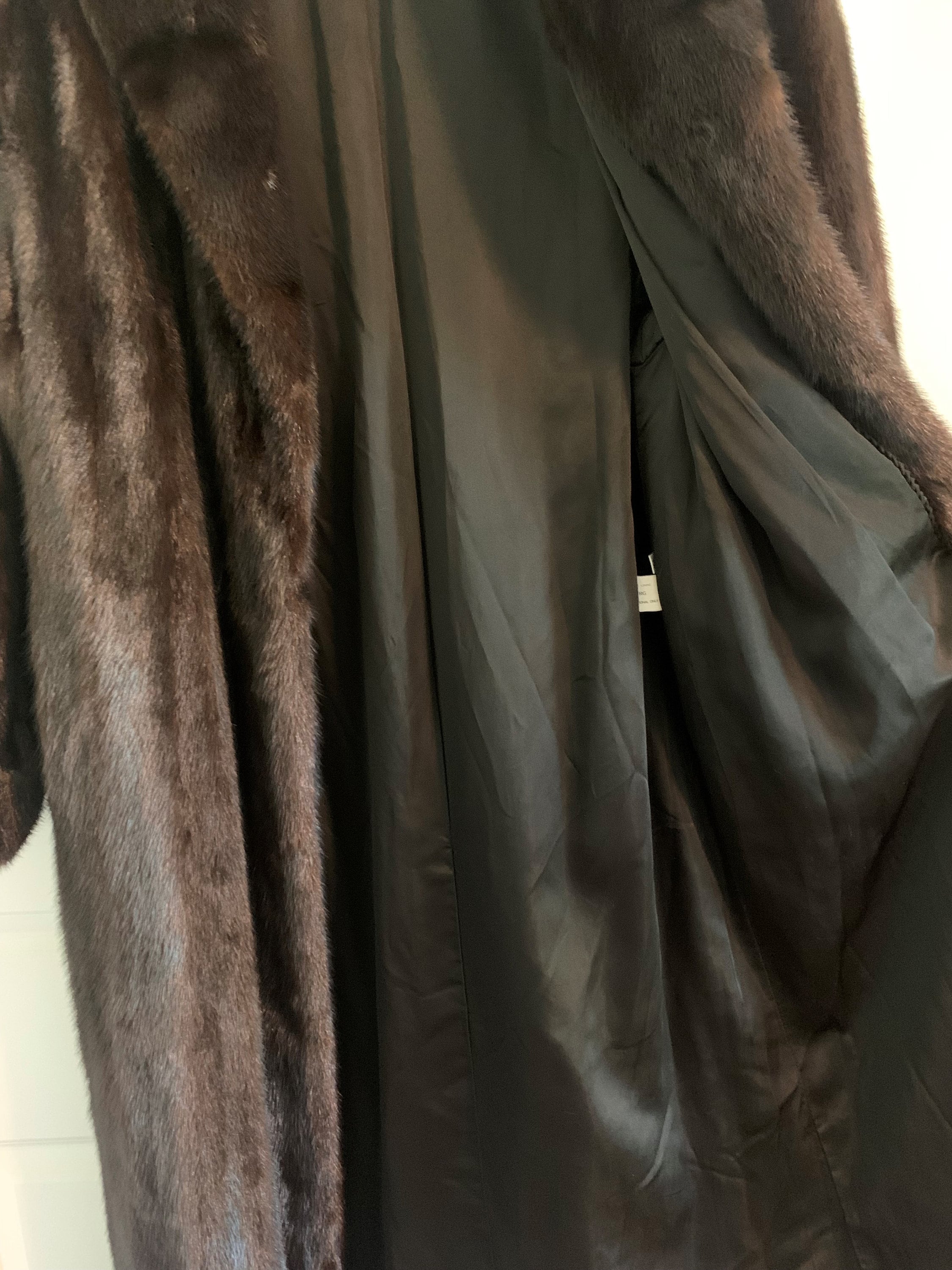 Mahogany Mink Fur Coat, Real Vintage Mink Fur Coat With Storage Bag - Etsy