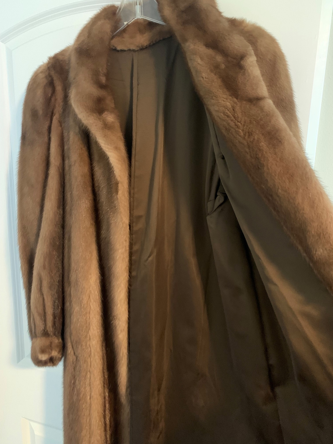 Vintage Mink Fur Coat, Light Brown Fur Coat With Storage Bag - Etsy