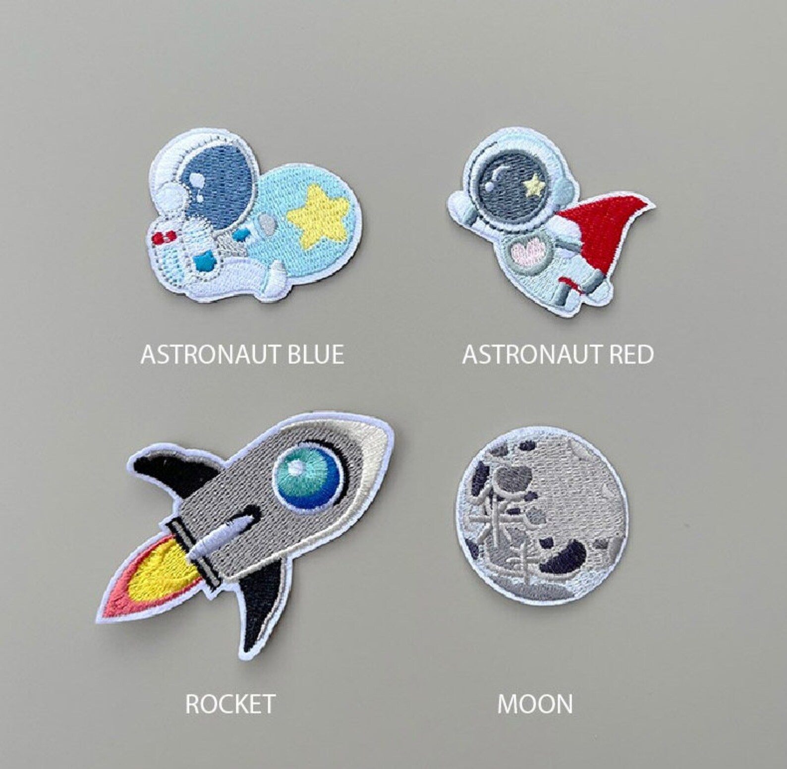 Personalized Embroidery Name Tag, Space Theme Name Tag, Custom Name Tag ...