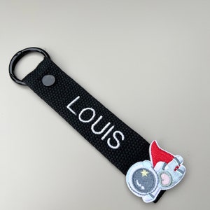 Personalized Embroidery Name Tag, Space Theme Name Tag, Custom Name Tag ...