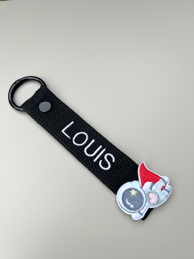 Personalized Embroidery Name Tag, Space Theme Name Tag, Custom Name Tag ...