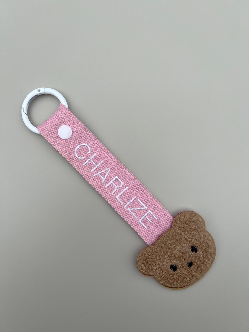 Personalized Embroidery Name Tag, Teddy Bear Theme Name Tag, Custom ...