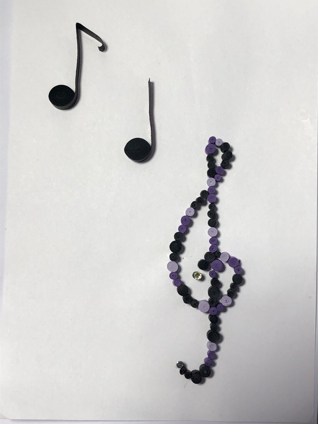 Quilled Music Notes Decoration - Etsy