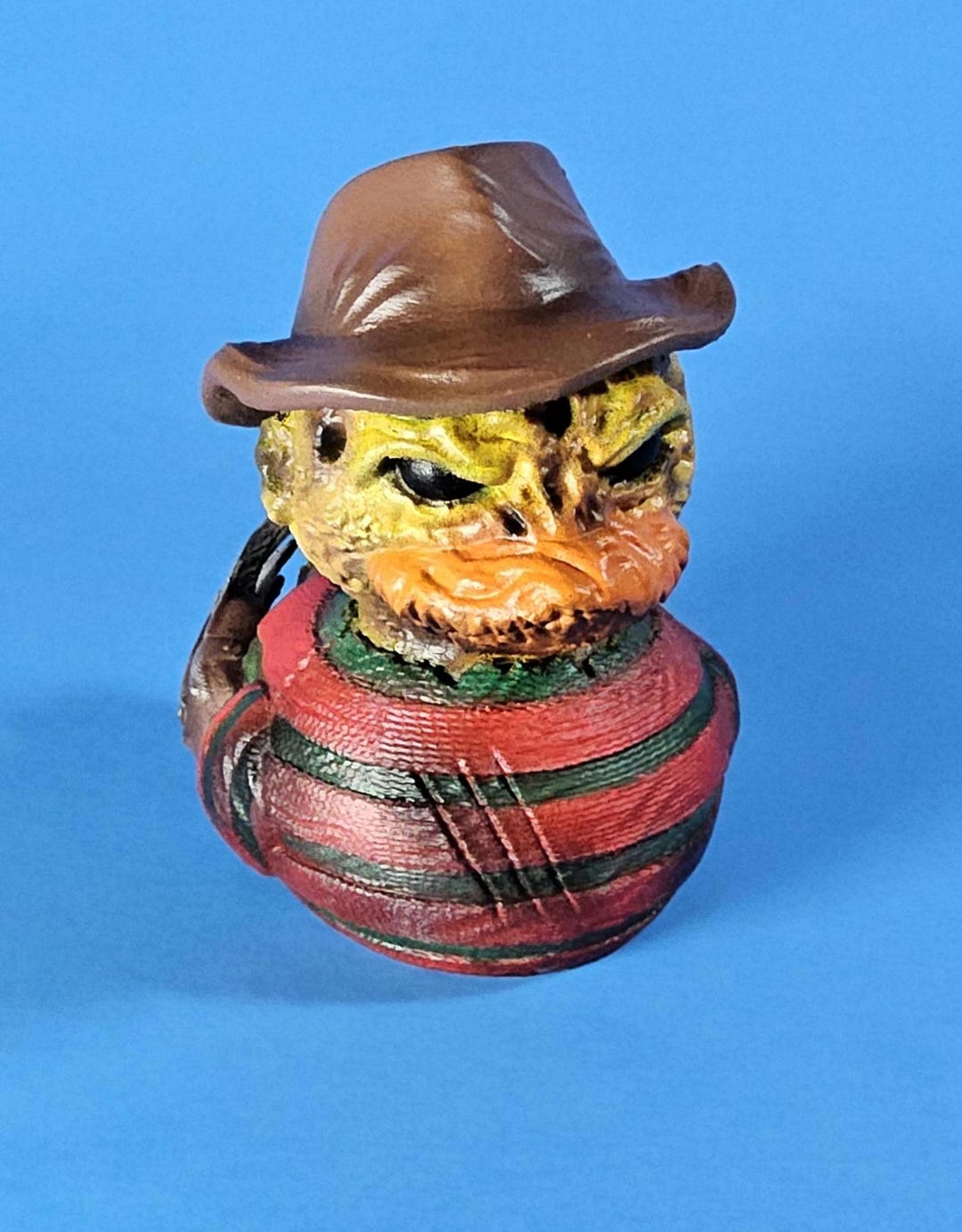 Hand Painted Freddy Krueger Rubber Duck | Horror Jeep Duck | 3" Jeep ...