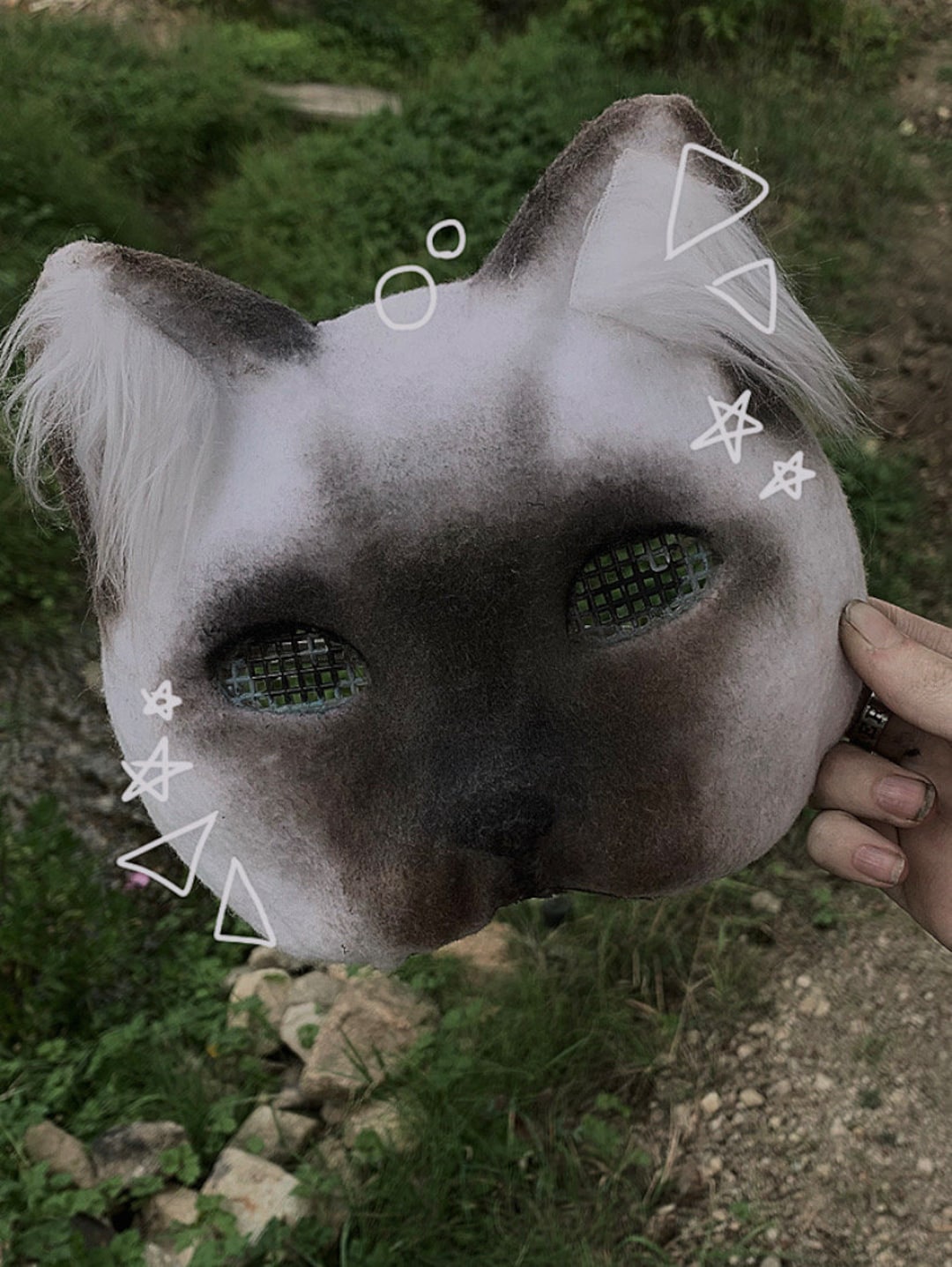 Siamese Therian Cat Mask - Etsy
