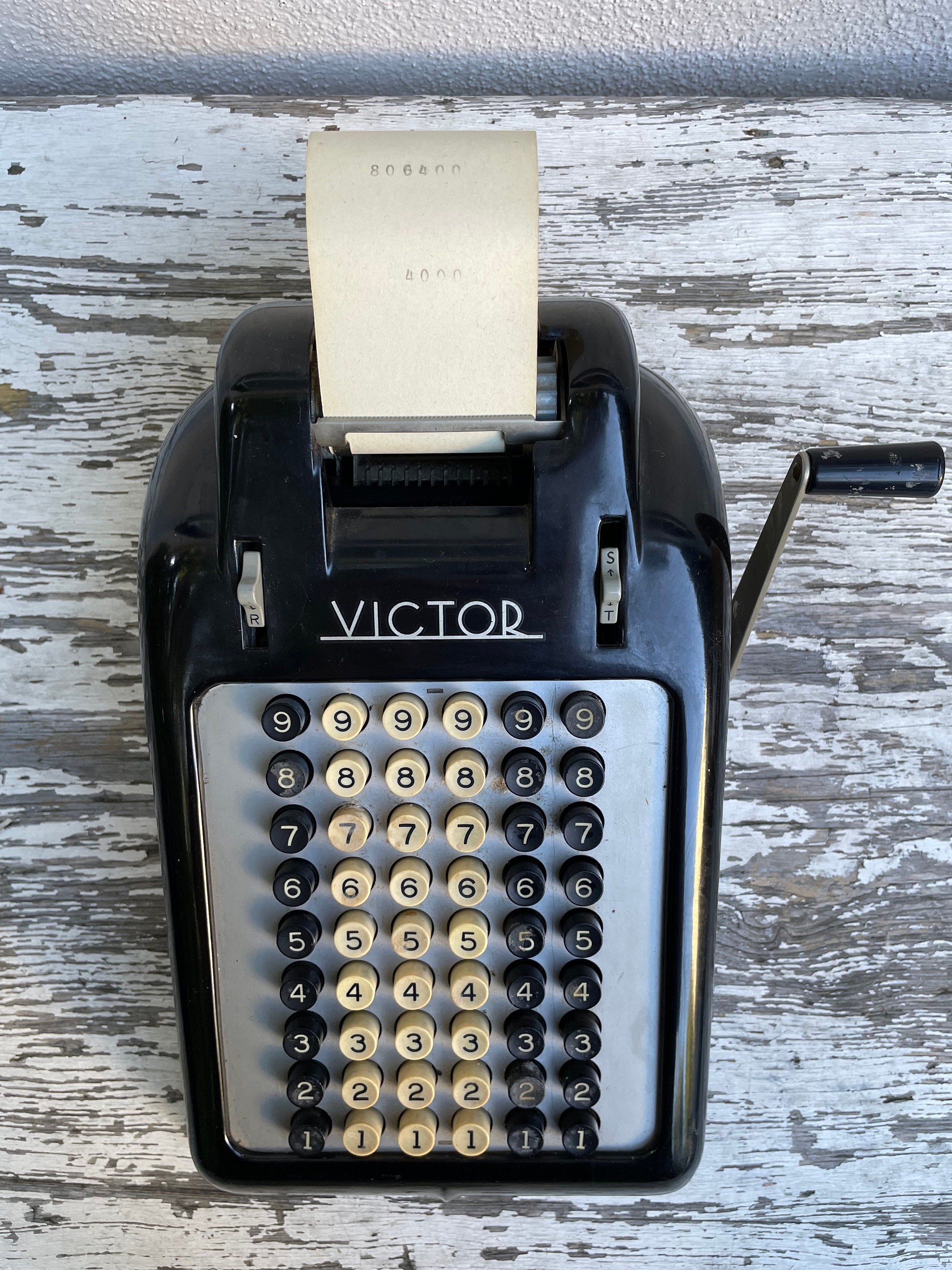 Vintage Victor Adding Machine Manual Calculator 1930s Original Art Deco ...