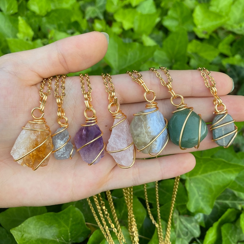 Real Crystal Necklace - Etsy