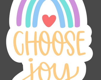 Choose Joy Sticker - Etsy