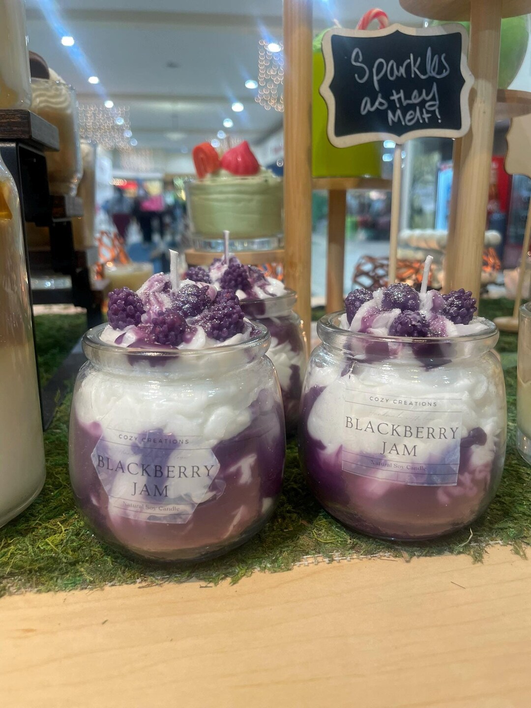 Blackberry Jam Candle | Handpoured in USA Unique Dessert Candle ...