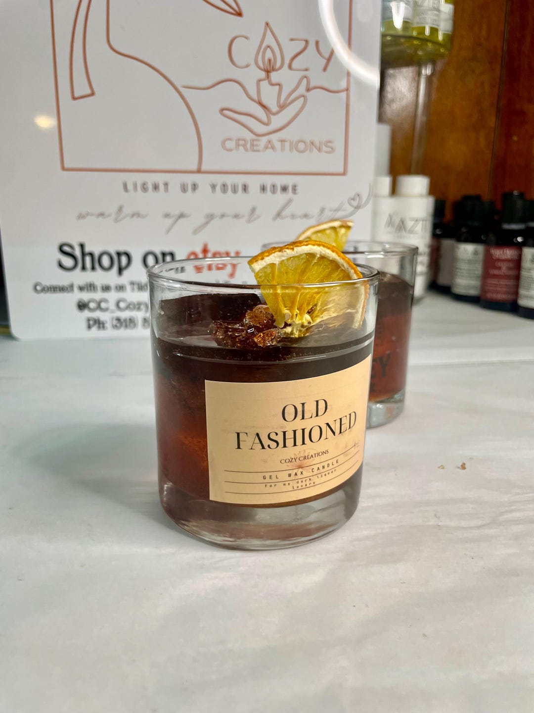 Old Fashioned Bar Cocktail Candle - Etsy