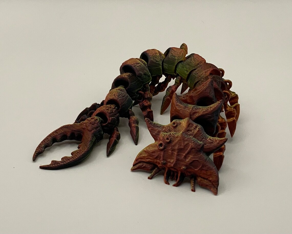Articulated Alien Centipede Posable Creature - Etsy