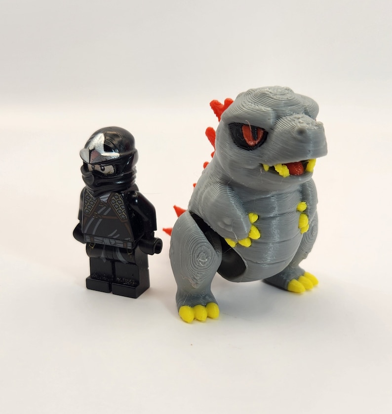 Baby Godzilla Chibi Tiny Kaiju Articulated Fidget - Etsy Australia