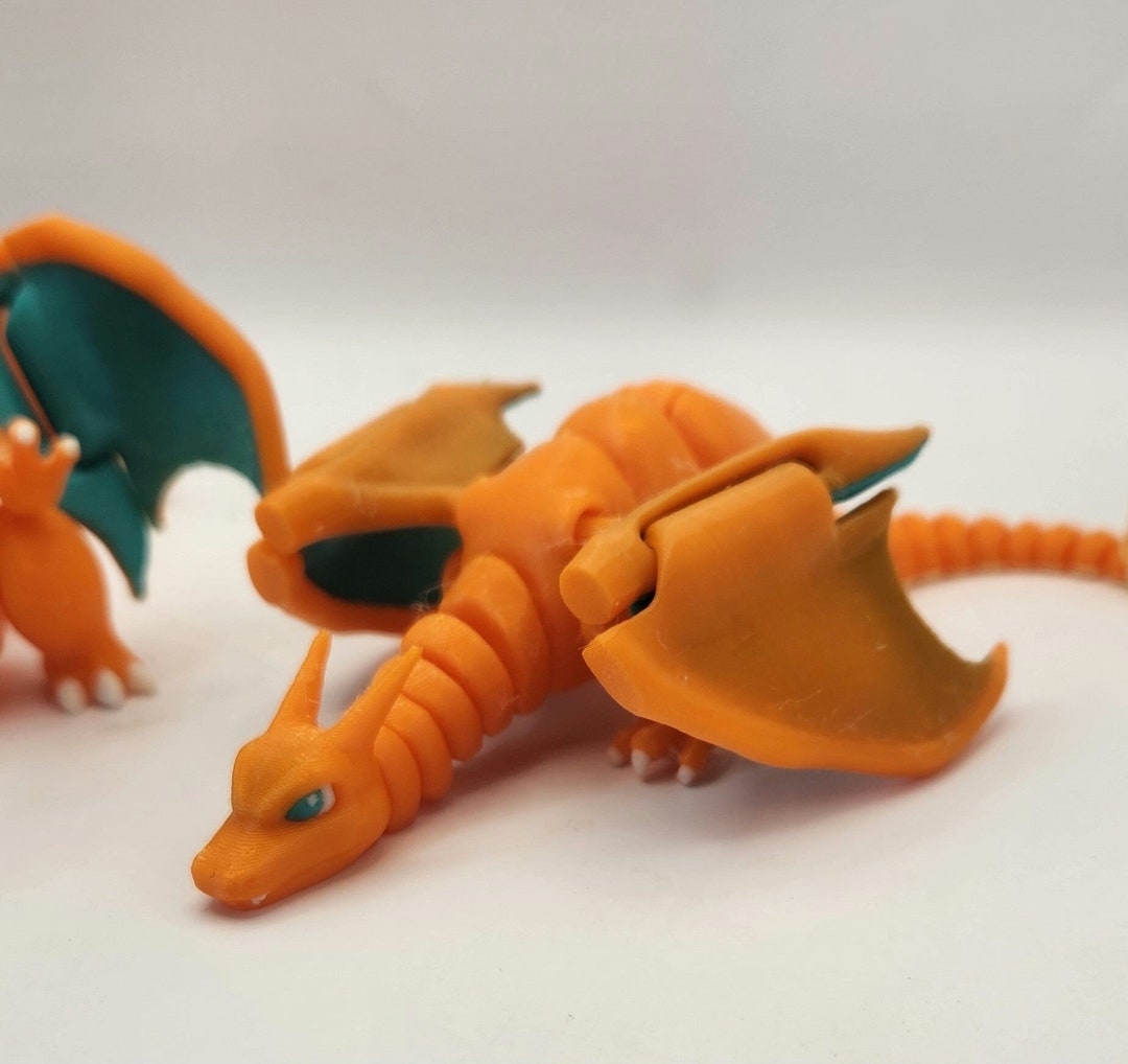 Charizard Articulated Pokemon Figure. Mega Charizard X. Posable Model ...