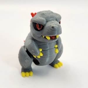Baby Godzilla Chibi Tiny Kaiju Articulated Fidget - Etsy