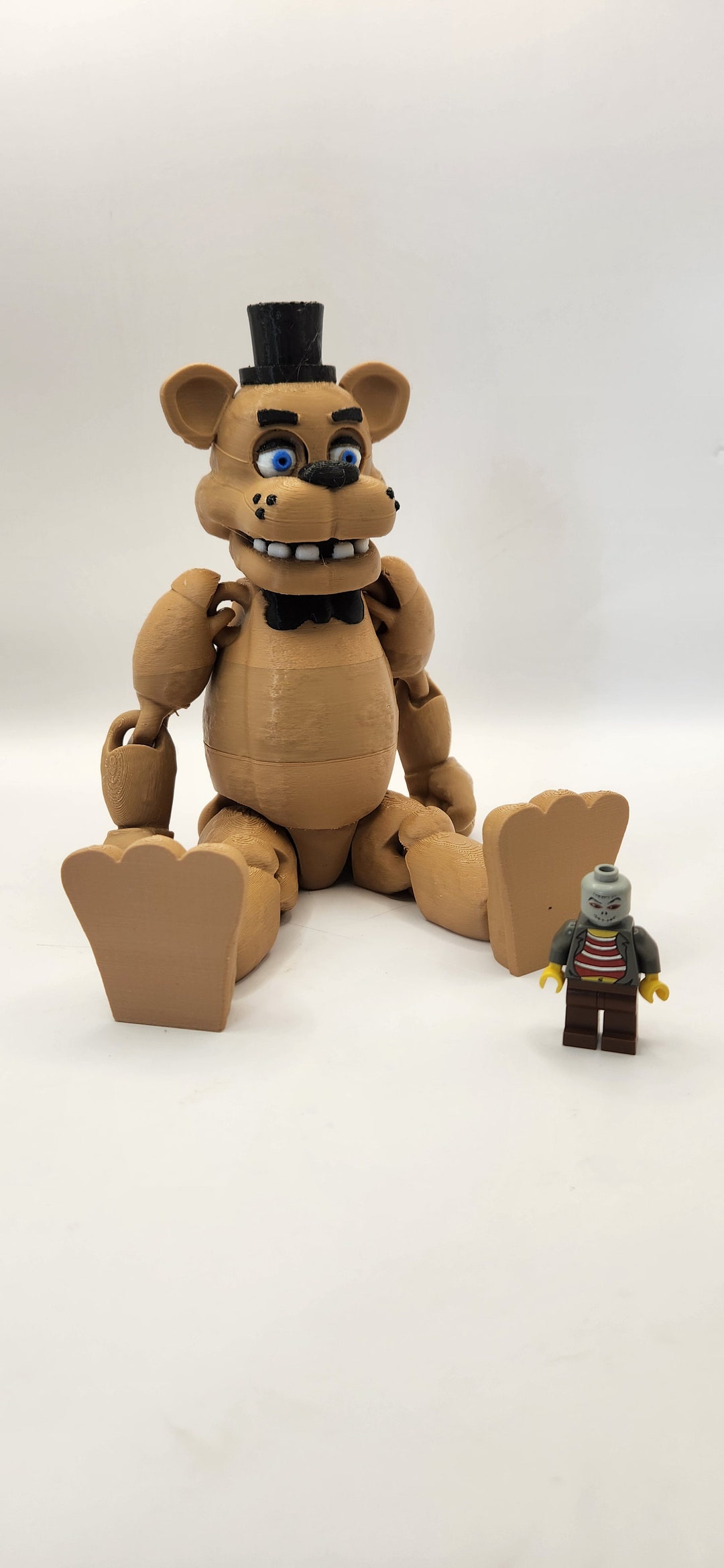 Freddy Fazbear FNAF Articulated Model, Posable Replica Figure. Five ...