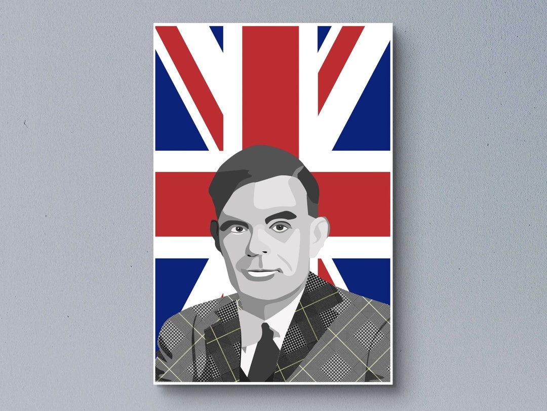Limited Edition Signed Alan Turing Poster Portrait 12x18 LGBTQIA - Etsy