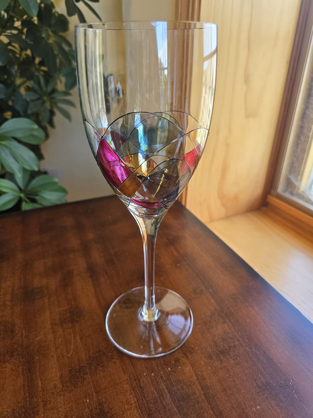 Euroglass Romanian Milano Mosaic Stained Glass Hand Blown Crystal Water ...