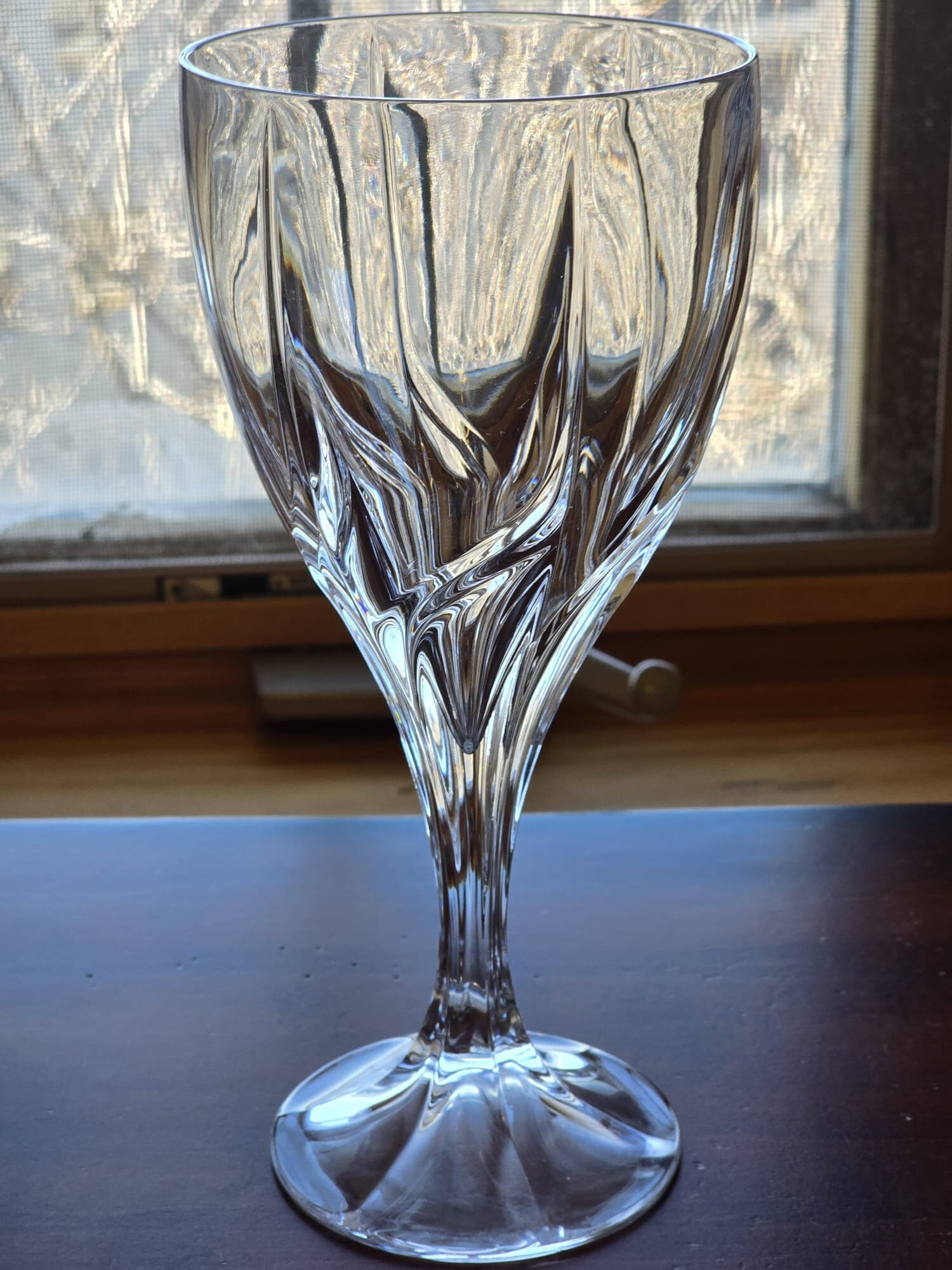 Set of 3- Mikasa Crystal " Mistral" 24% Cut Lead Crystal Water Goblet 8 ...