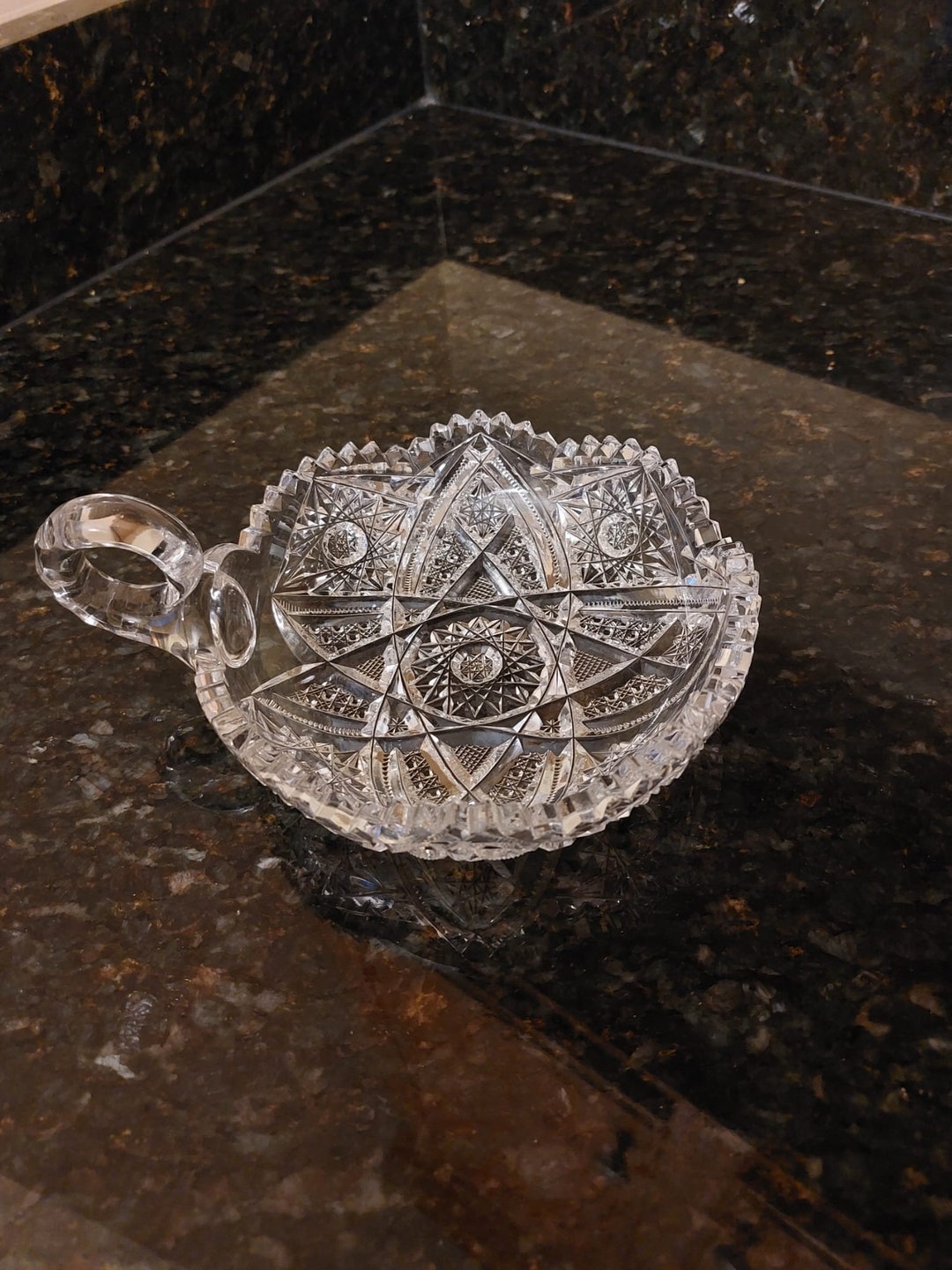 1800's-1900's Antique ABP American Brilliant Period Crystal Nappy Dish ...