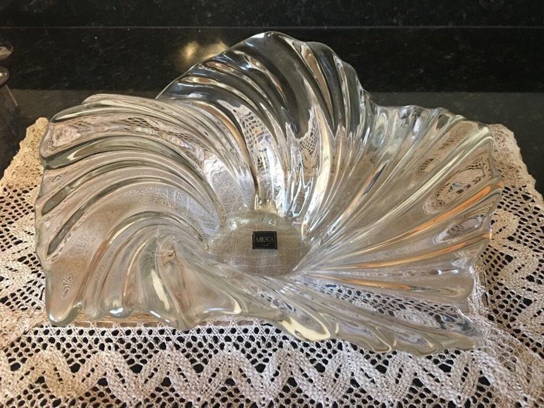 Mikasa Belle Epoque Crystal Wave Swirl Bowl 12 - Etsy Mikasa Belle Epoque Crystal Wave Swirl Bowl 12 - Etsy