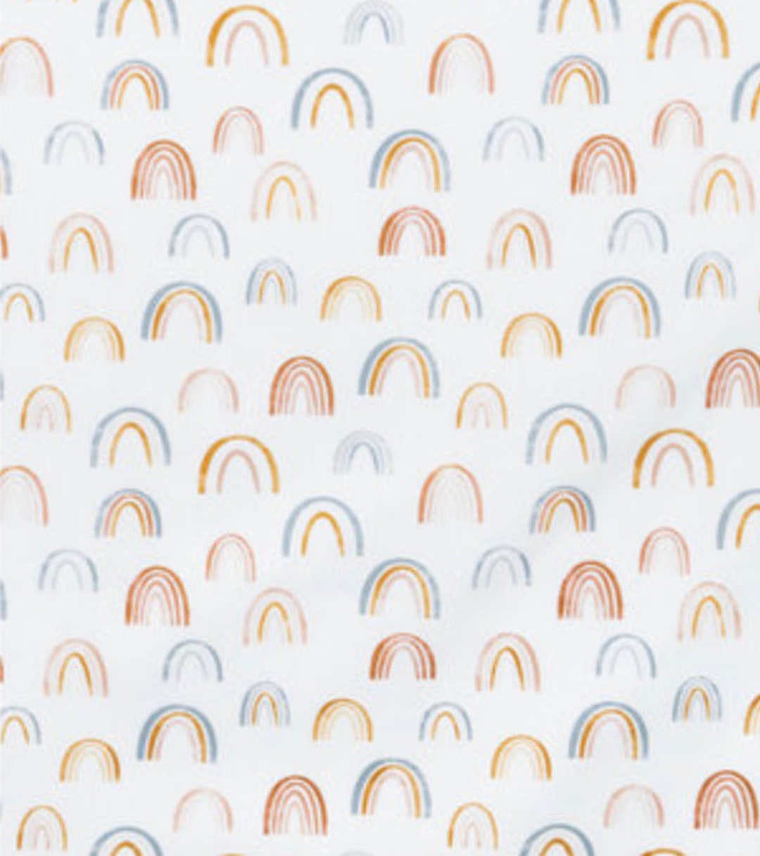 Destash - Muted Rainbow Cotton Calico Fabric - 31" X 36" Remnant - Etsy