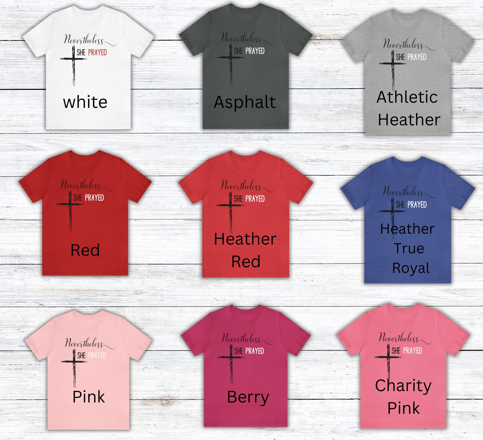 Nevertheless She Prayed Christian Shirt Christian Apparel Church Shirt ...