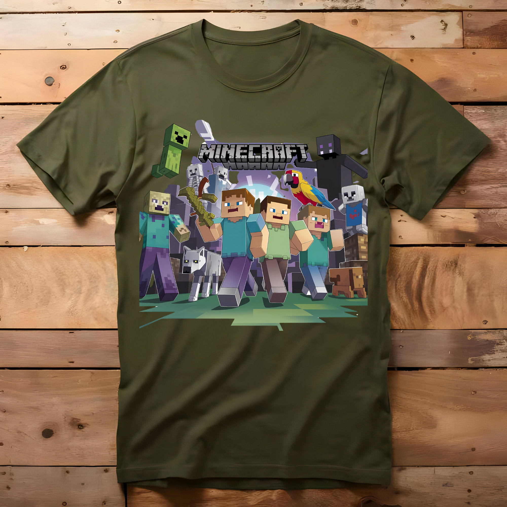 Video Game Minecraft T-shirt Png Design, Digital Download Printable ...